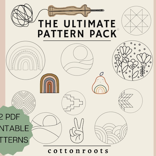 Punch Needle Patterns 12 Easy to Follow PDF Printable - Etsy