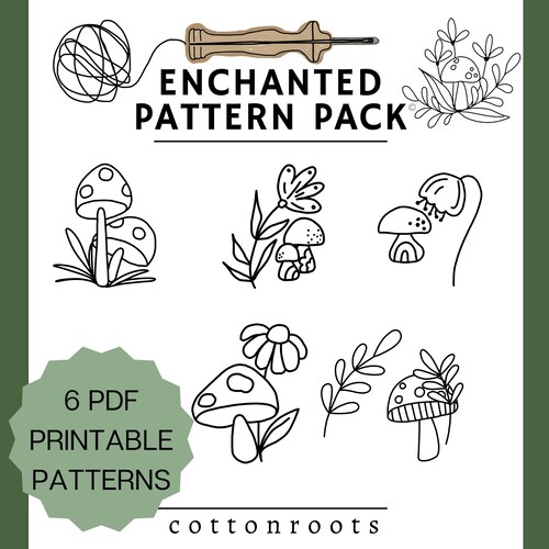 Punch Needle Patterns 12 Easy to Follow PDF Printable - Etsy