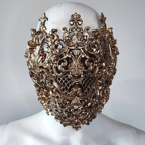 Baroque Mask, Mouth Mask, Mouth Patch, Filigree, Baroque Fantasy ...