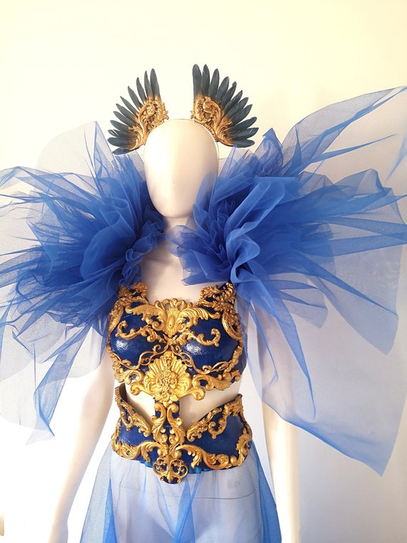 Majestic Costume Royal Fae Venice Gala Golden | Etsy