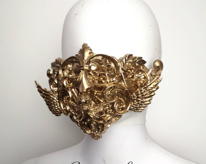 Baroque Mask Mouth Mask Mouth Patch Filigree Baroque - Etsy