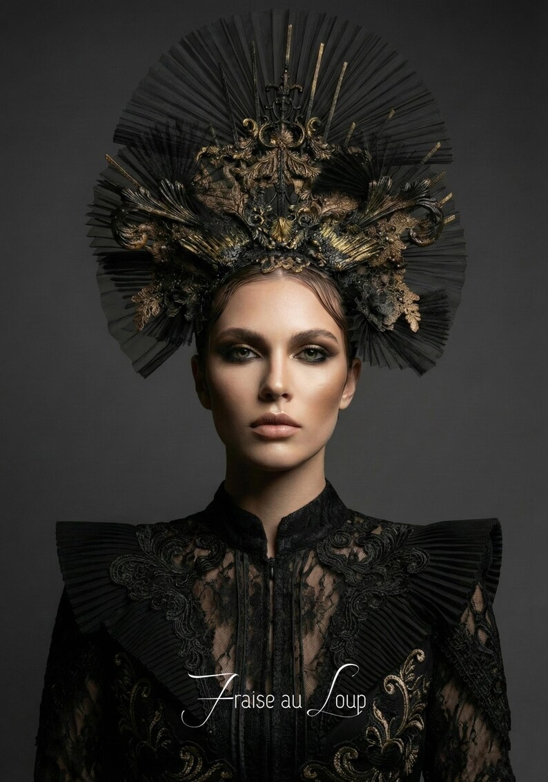 Women’s Mary Halo Crown Headband Baroque Halo Crown Headpiece Headdress ...