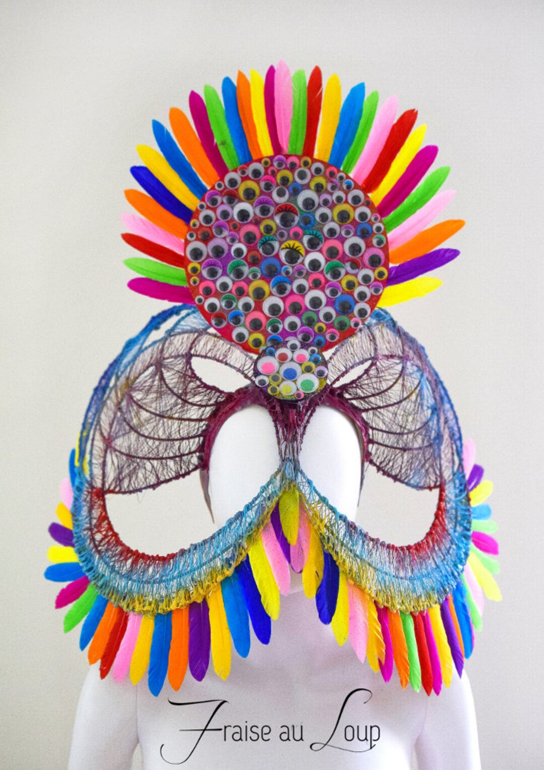 Color Headpiece Feather Cosplay Carnaval Burning Man Show Festival ...