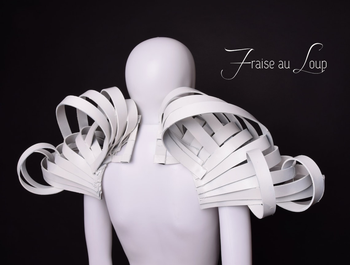 Shoulder Pads Futuristic Geometry Col Ruff Avant - Etsy