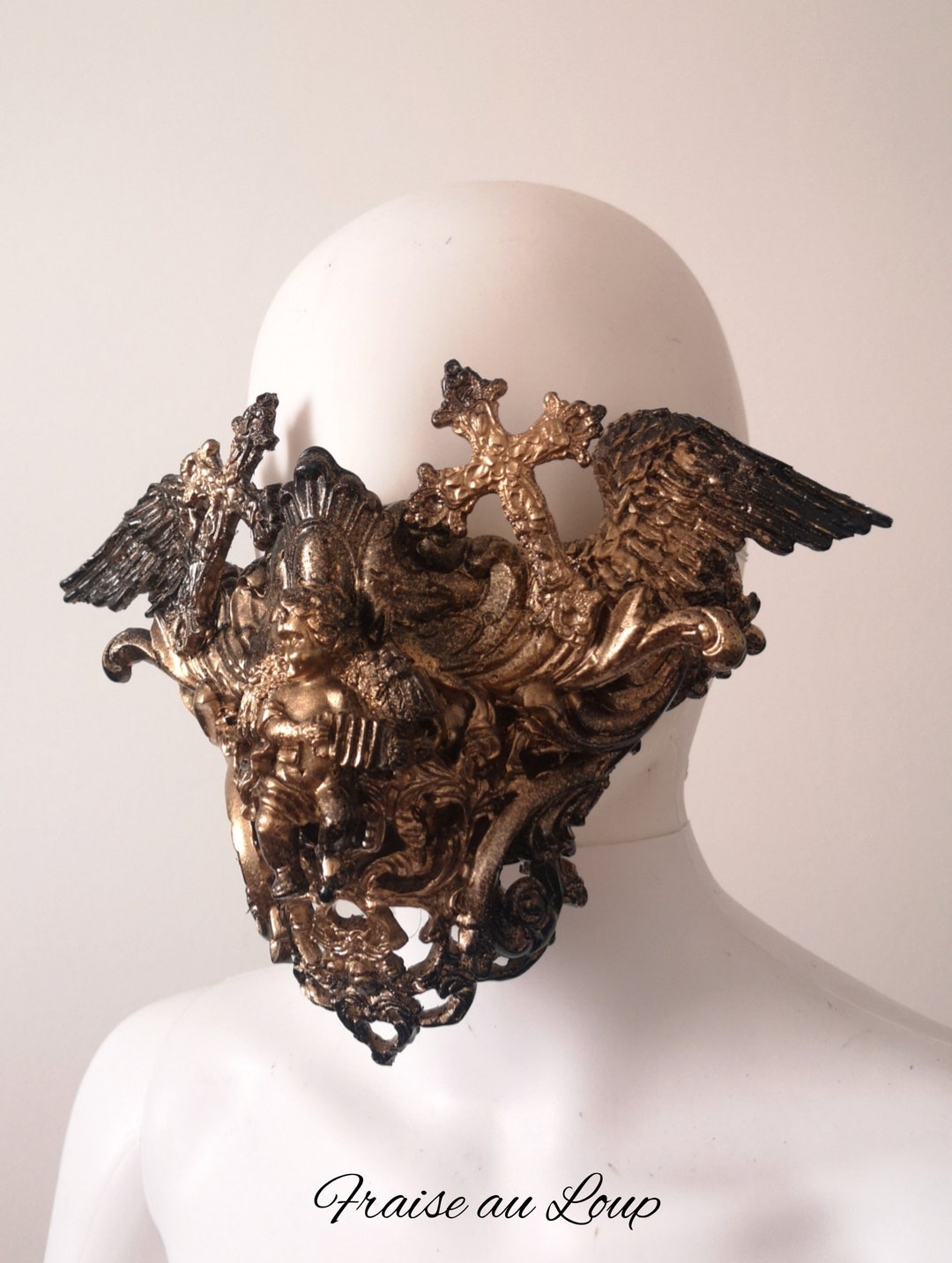 Baroque Mask, Mouth Mask, Mouth Patch, Filigree, Baroque Fantasy ...