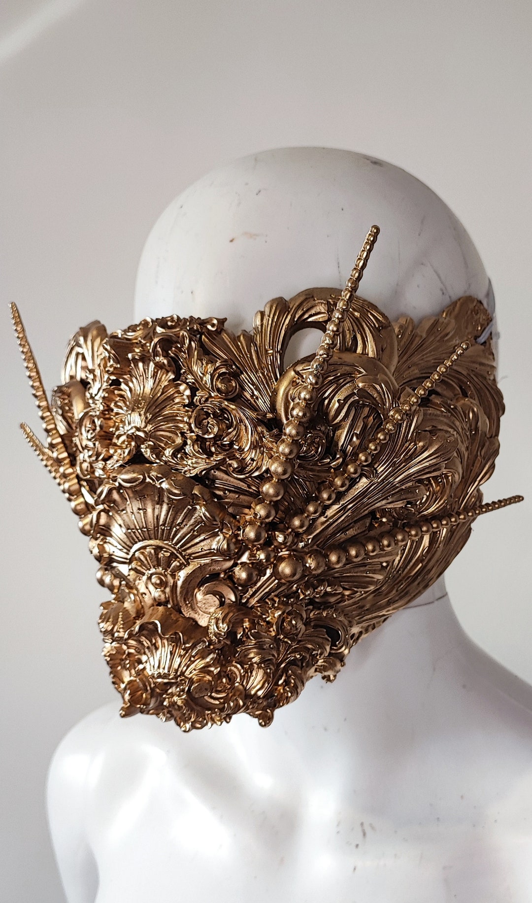 Baroque Mask, Mouth Mask, Mouth Patch, Filigree, Baroque Fantasy ...