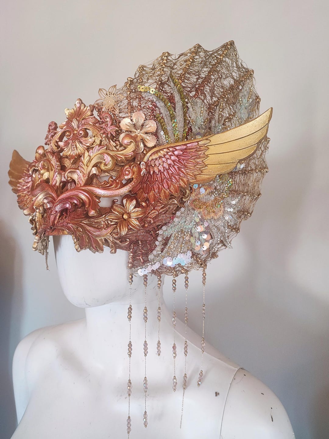 Baroque Mask, Mouth Mask, Mouth Patch, Filigree, Baroque Fantasy ...