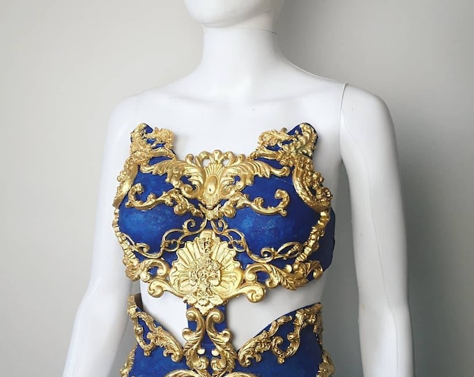 Fraise Au Loup Breastplate Cosplay Baroque Royal Costume Designer ...