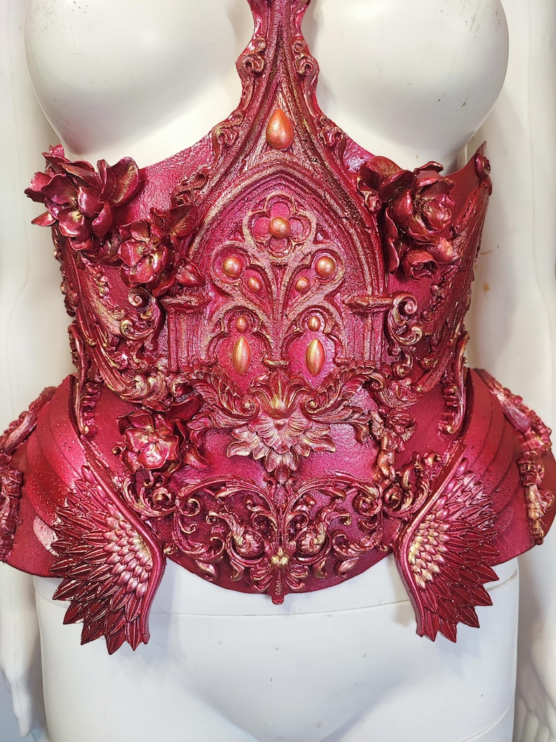 Corset Armor - Queen - Gold - Fantasy - Cosplay - Breastplate - Art ...