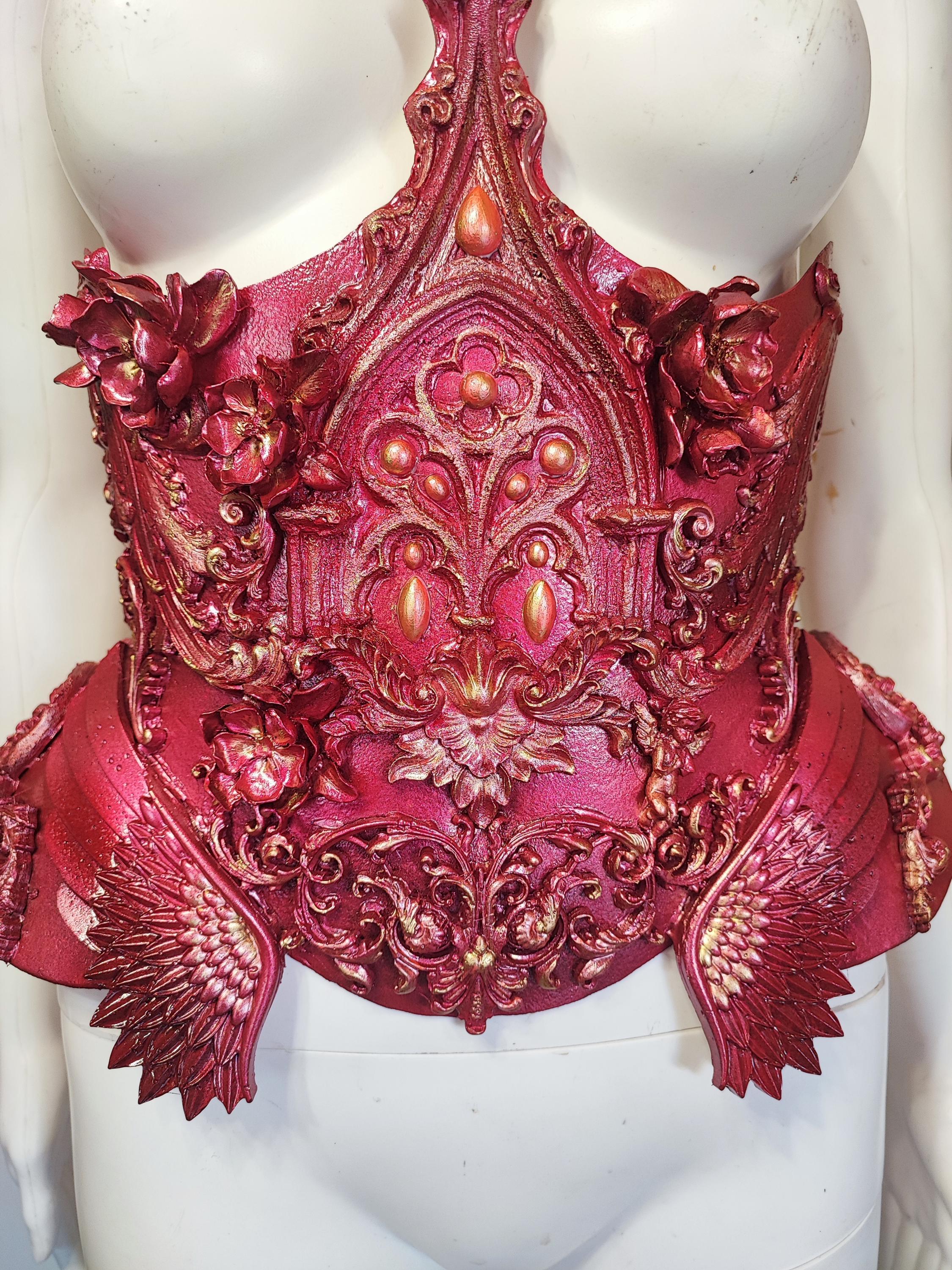 Corset Armor - Queen - Gold - Fantasy - Cosplay - Breastplate - Art ...