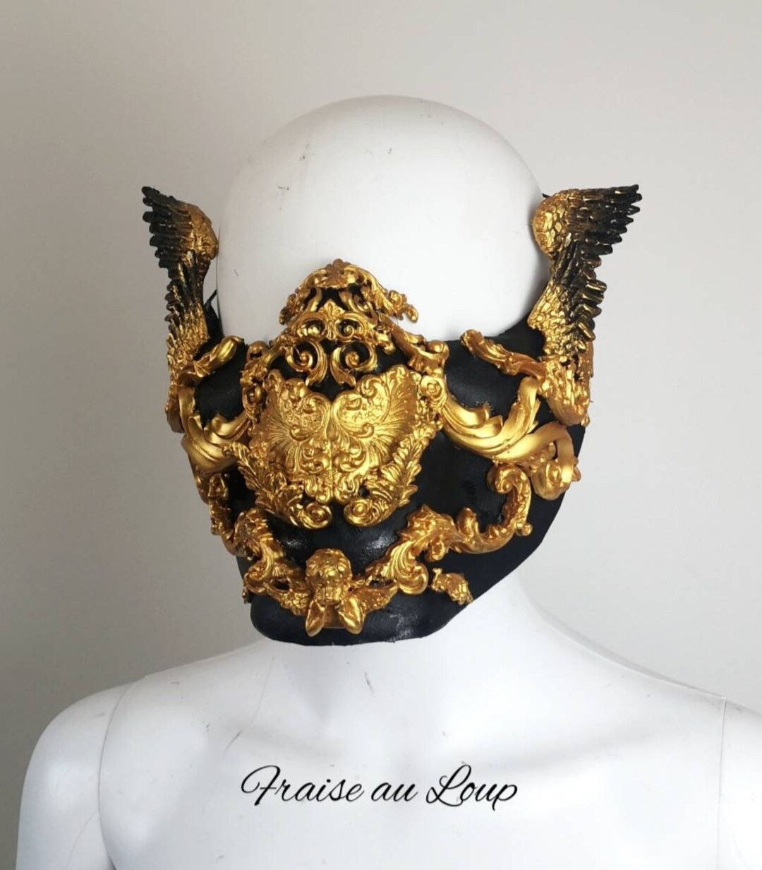 Baroque Mask, Mouth Mask, Mouth Patch, Filigree, Baroque Fantasy ...