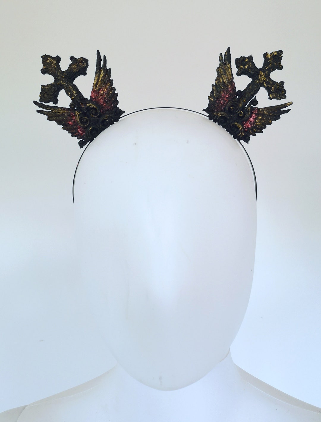 Halo Cross, Gothic Crown, Gothic Headpiece, Holy Crown, Holy Headband ...
