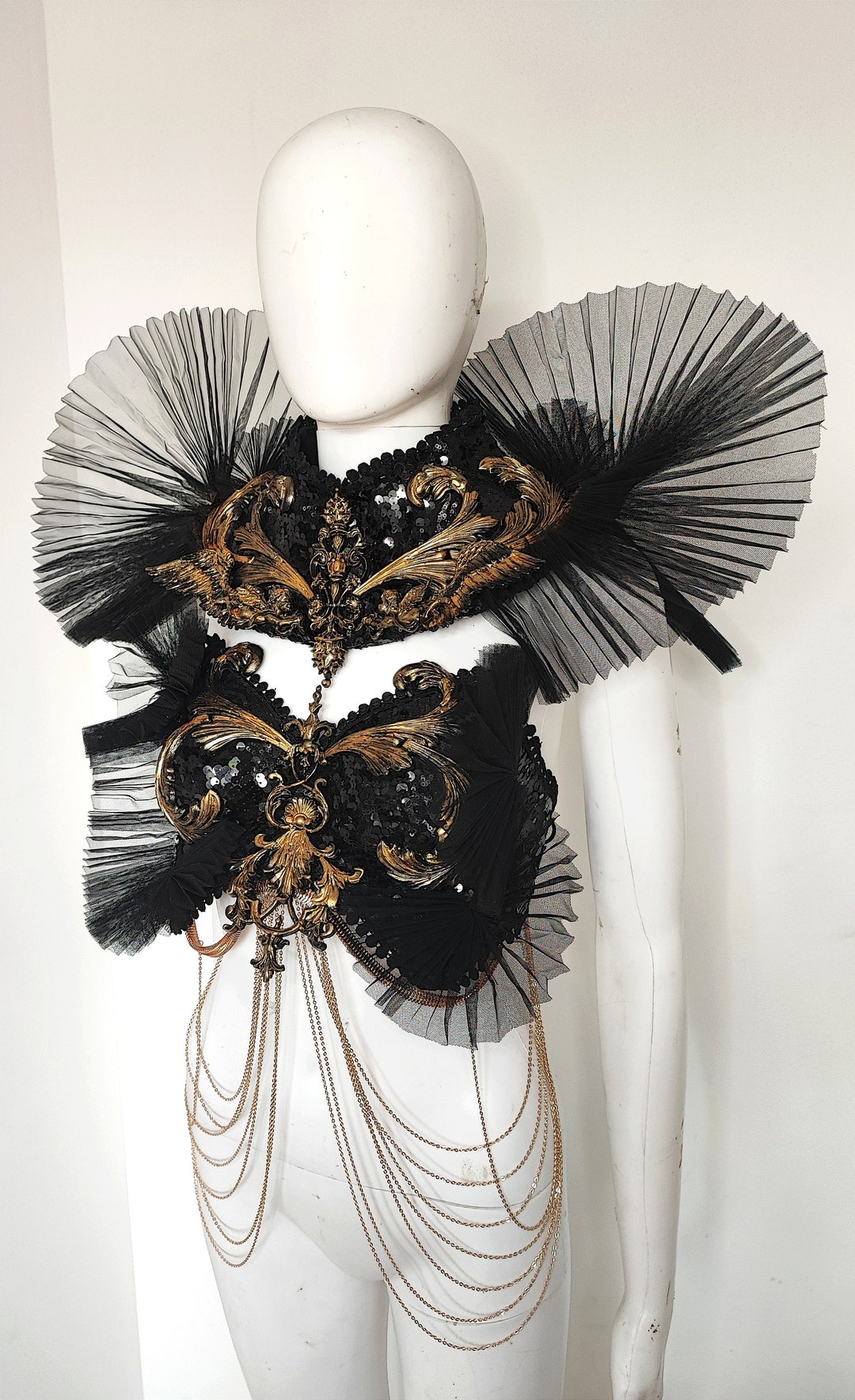 Corset Armor - Queen - Gold - Fantasy - Cosplay - Breastplate - Art ...