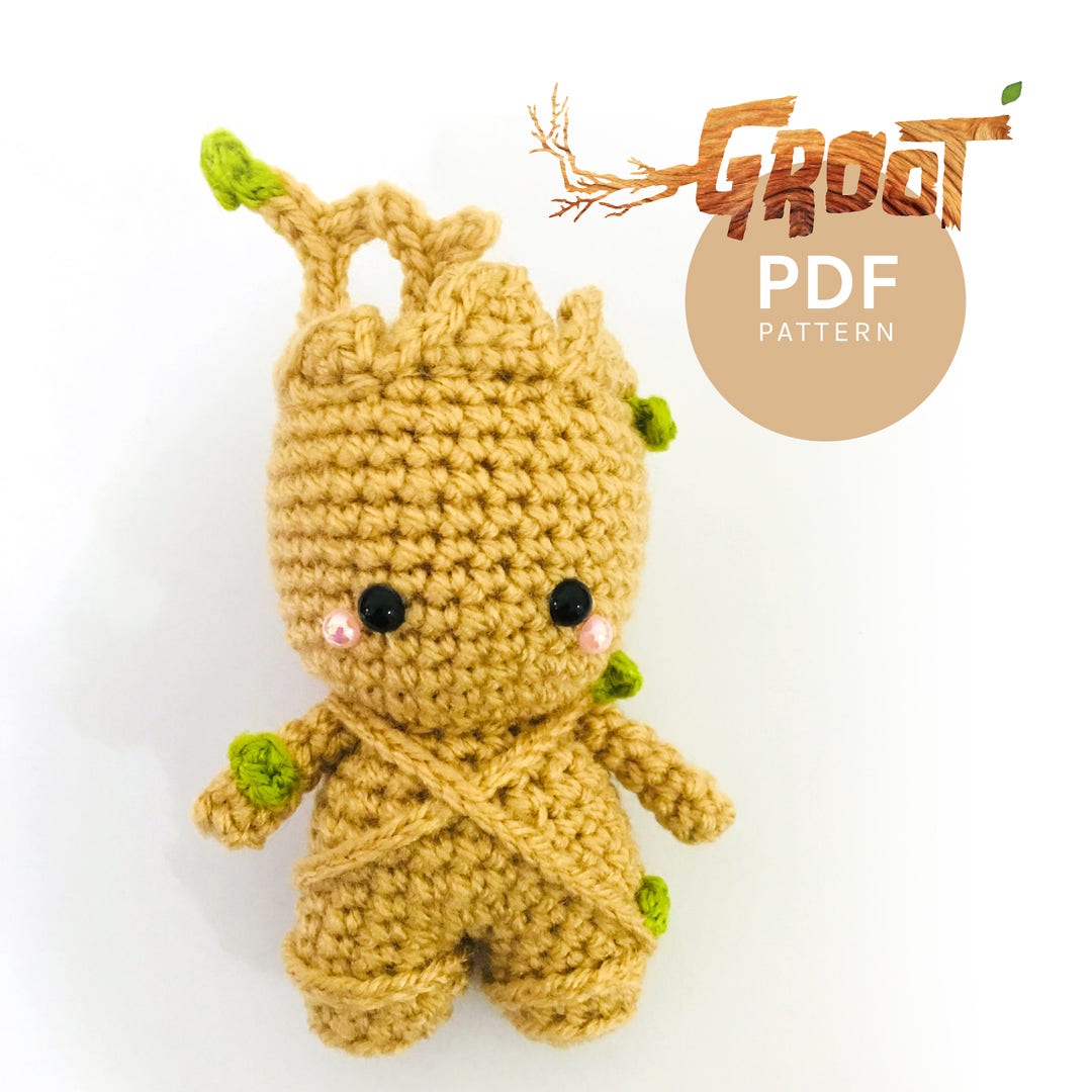 CROCHET PATTERN (PDF): Baby Groot Amigurumi / Plushie / Bagcharm - Etsy