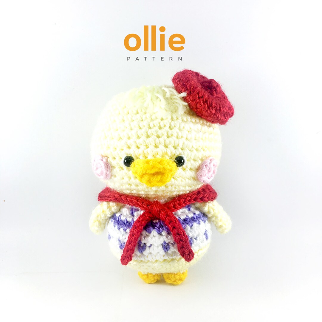 CROCHET PATTERN (PDF): Ollie the Duck Amigurumi / Plushie / Bagcharm - Etsy