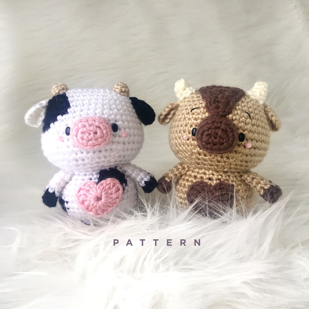 BUNDLE PATTERN: Oxy the Ox & Cassie the Cow Amigurumi / Plushie ...