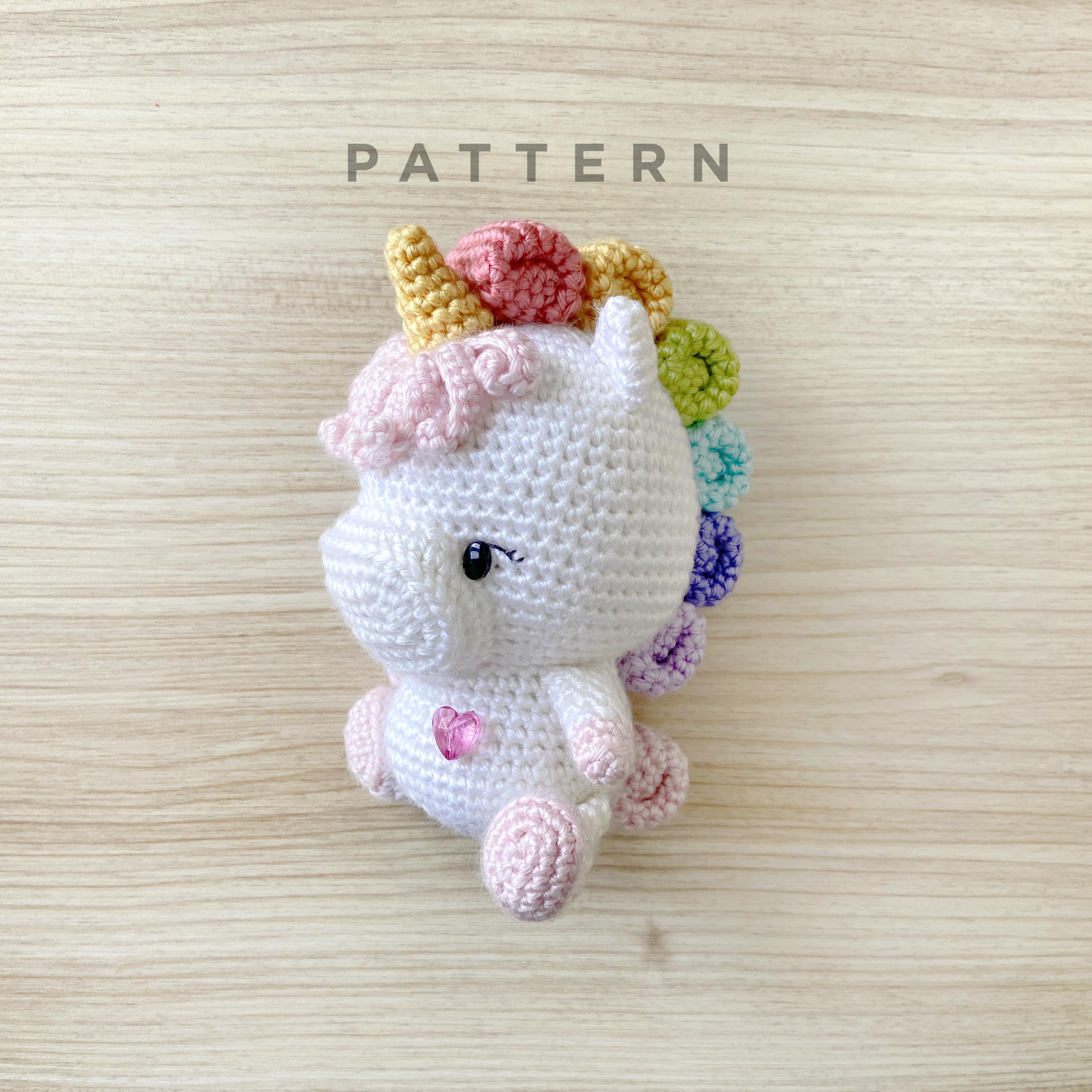 CROCHET PATTERN (PDF): Trixie Unicorn Amigurumi / Plushie / Bagcharm - Etsy