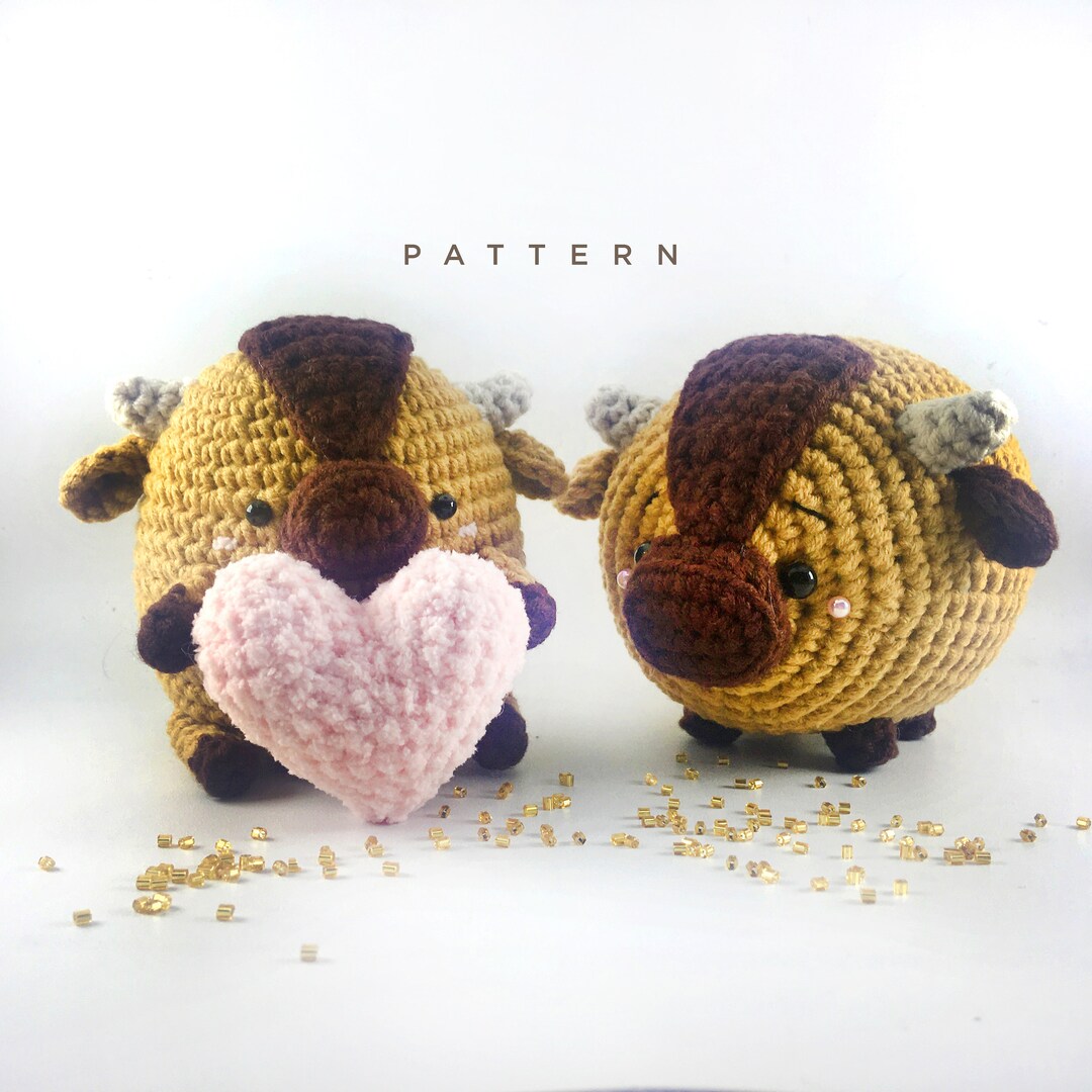 BUNDLE PATTERN: Duo Ox Amigurumi / Plushie / Bagcharm (PDF) - Etsy