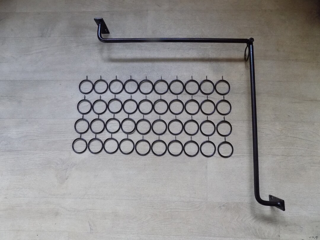 Adjustable L Shaped French Curtain Rail Set ...