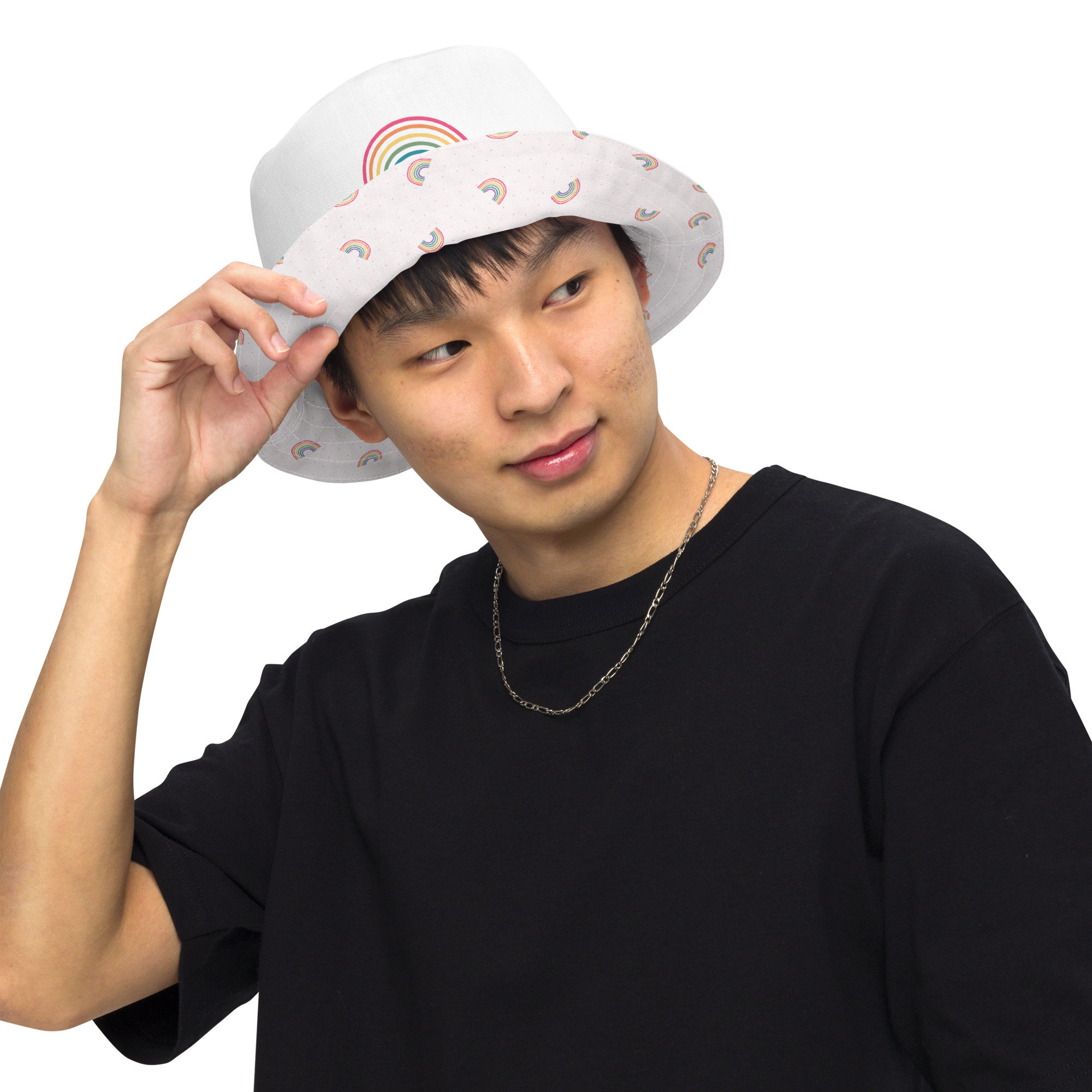 Rainbow Pride Reversible Bucket Hat Summer Hat LGBTQ Apparel Queer ...