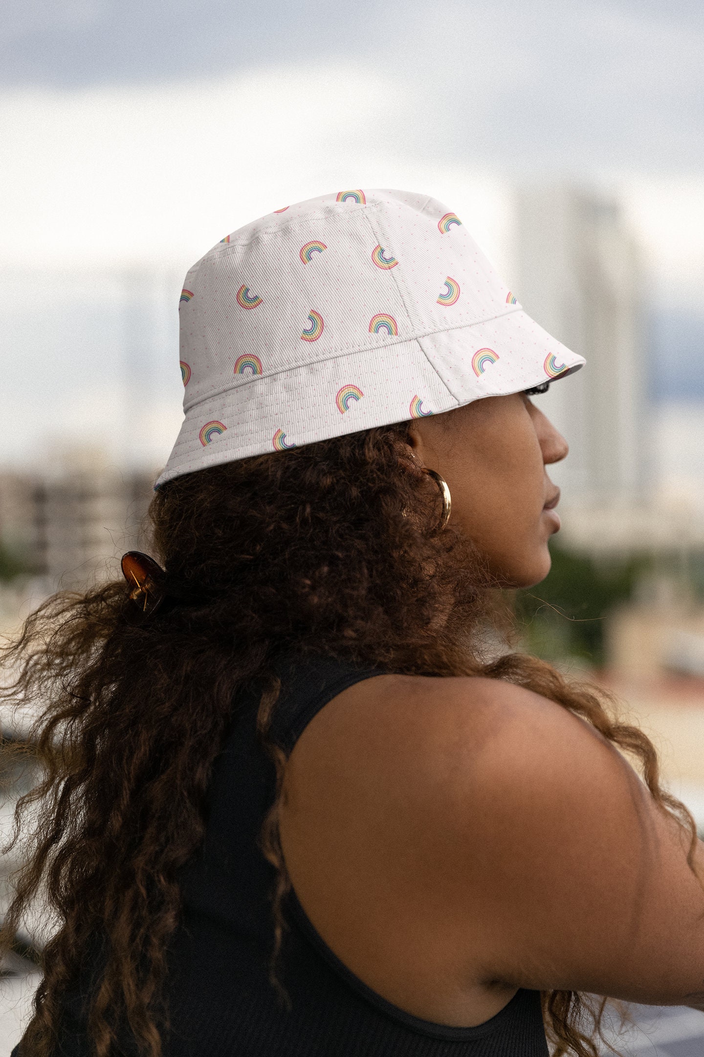 Rainbow Pride Reversible Bucket Hat Summer Hat LGBTQ Apparel Queer ...