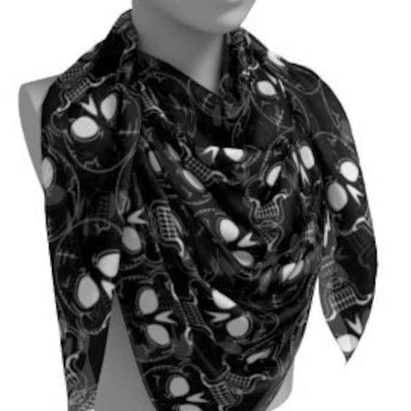 Skull Scarf - Etsy