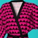 Pink and Black Heart Robe VALENTINES Day KIMONO ROBE Peignoir Robe ...