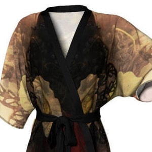 DESIGNER KIMONO ROBE Womens Designer Japanese Style Kimono Robe Womens ...