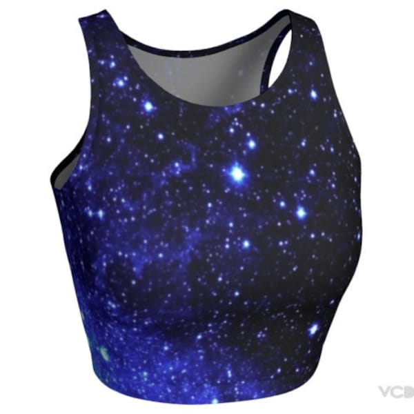 Galaxy Crop Top - Etsy