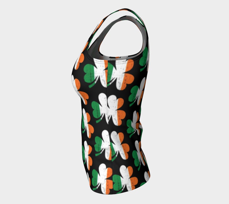 St. Patricks Day Tank TOP IRISH FLAG Shamrock Clover Tank Top Shirt St ...