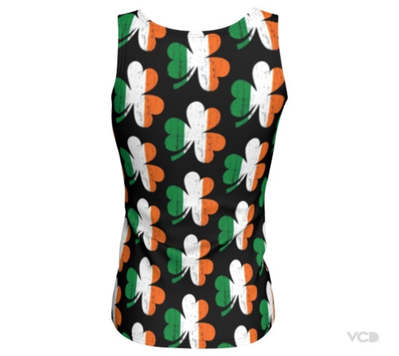 St. Patricks Day Tank TOP IRISH FLAG Shamrock Clover Tank Top Shirt St ...