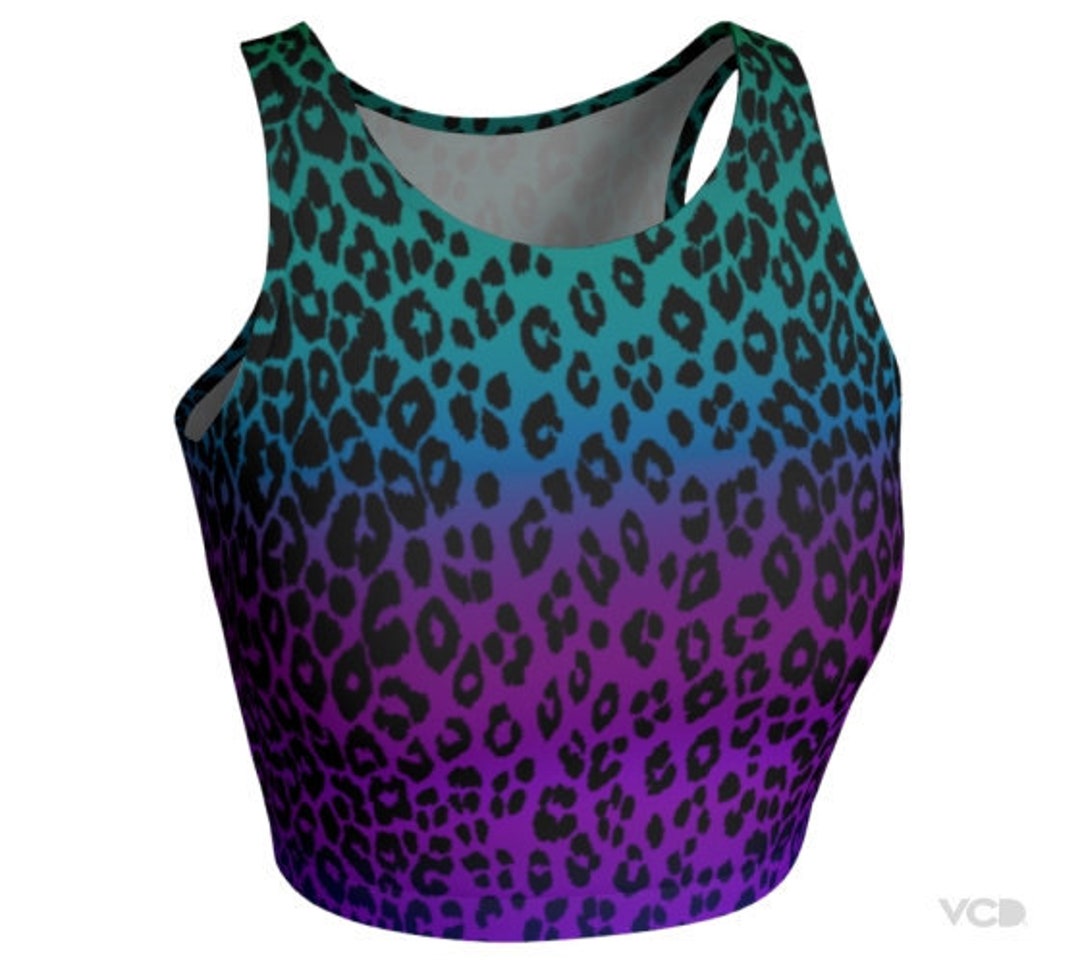 Animal Print CROP TOP CHEETAH Print Cropped Top Women's Cheetah Crop ...