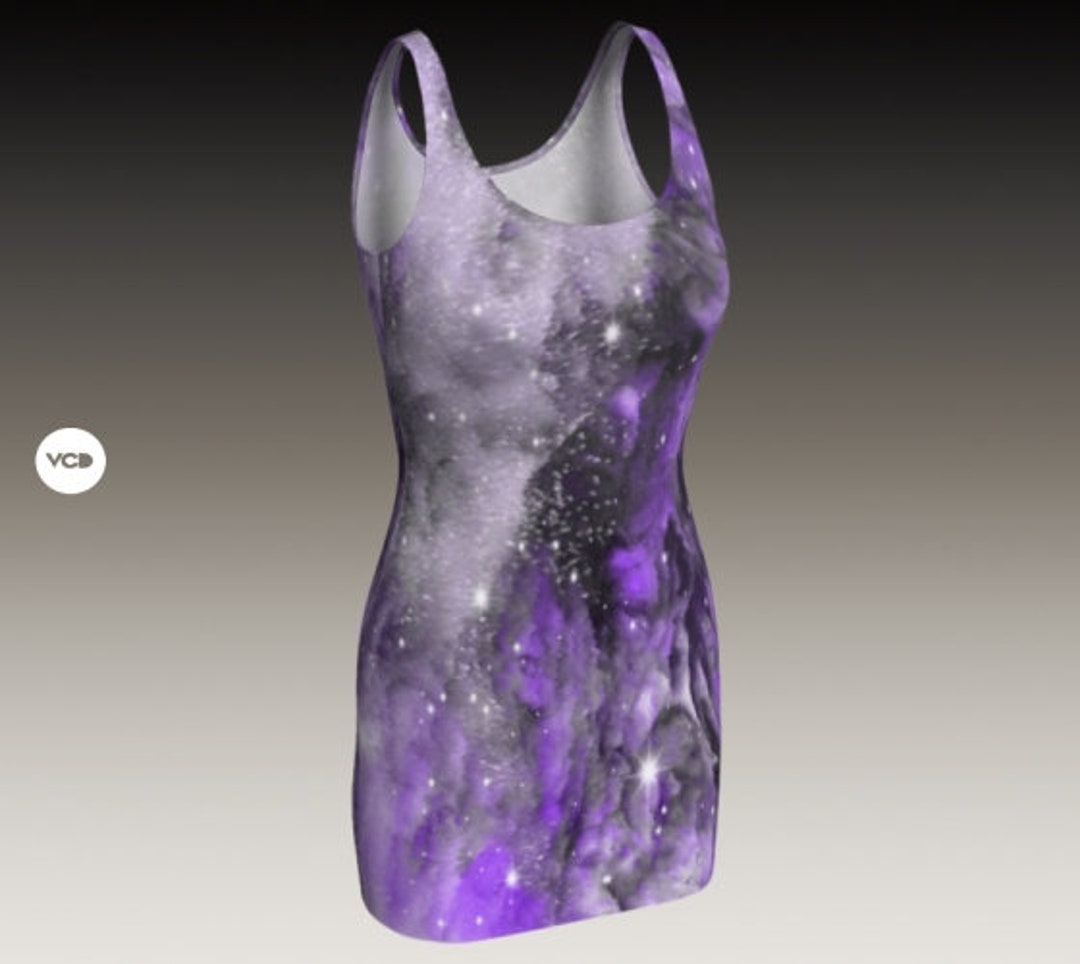 Galaxy Bodycon Dress: Celestial Rave Mini Dress - Etsy