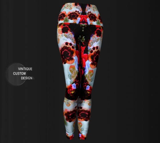 Pastel Goth Leggings Day Of The Dead Sugar Skull Gothic Clothing Punk