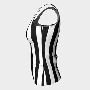 Black and White TANK TOP Referee Tank Top HALLOWEEN Shirt Womens Inmate ...