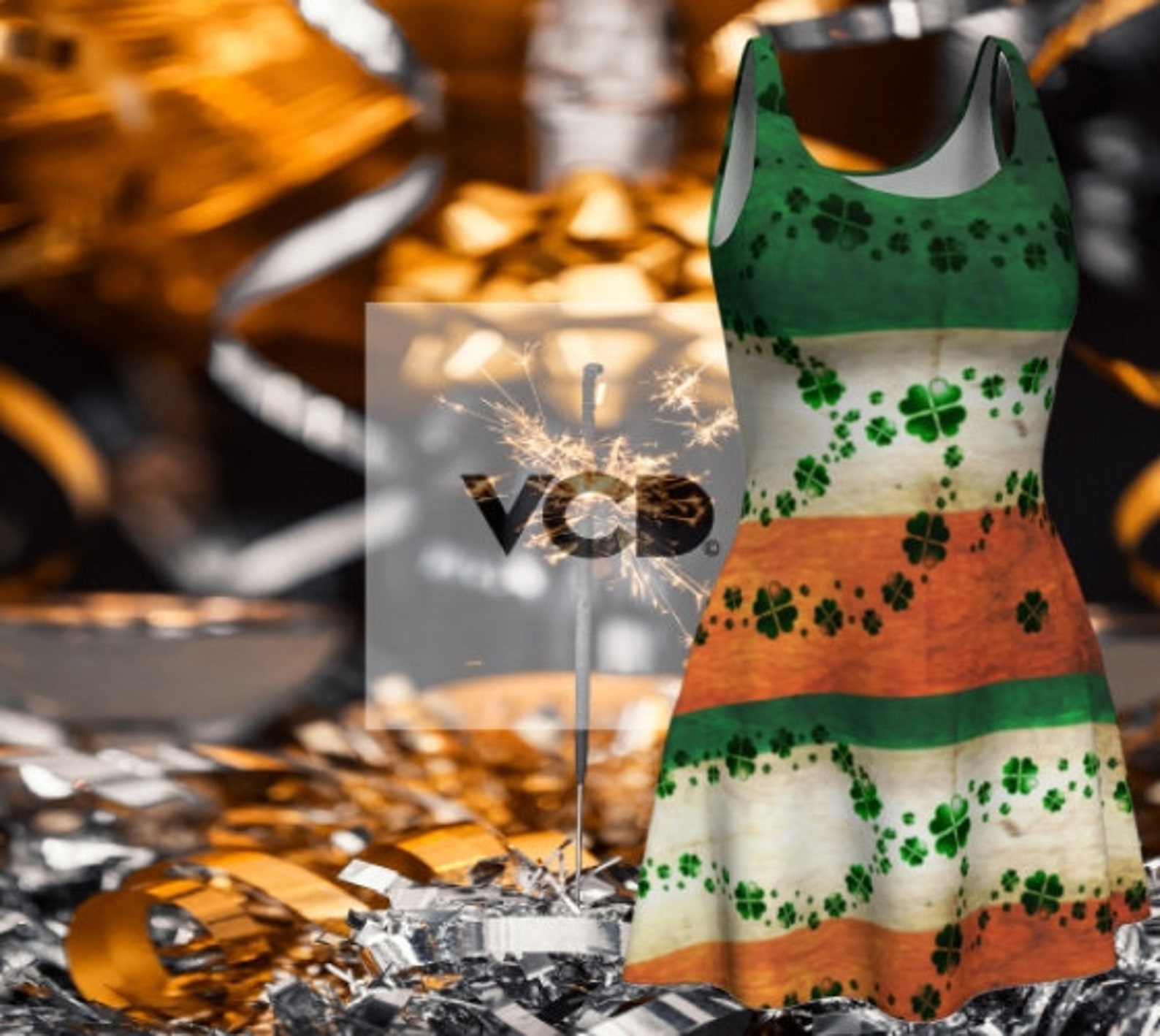 St Patricks Day DRESSES Shamrock IRISH FLAG Dress Womens - Etsy