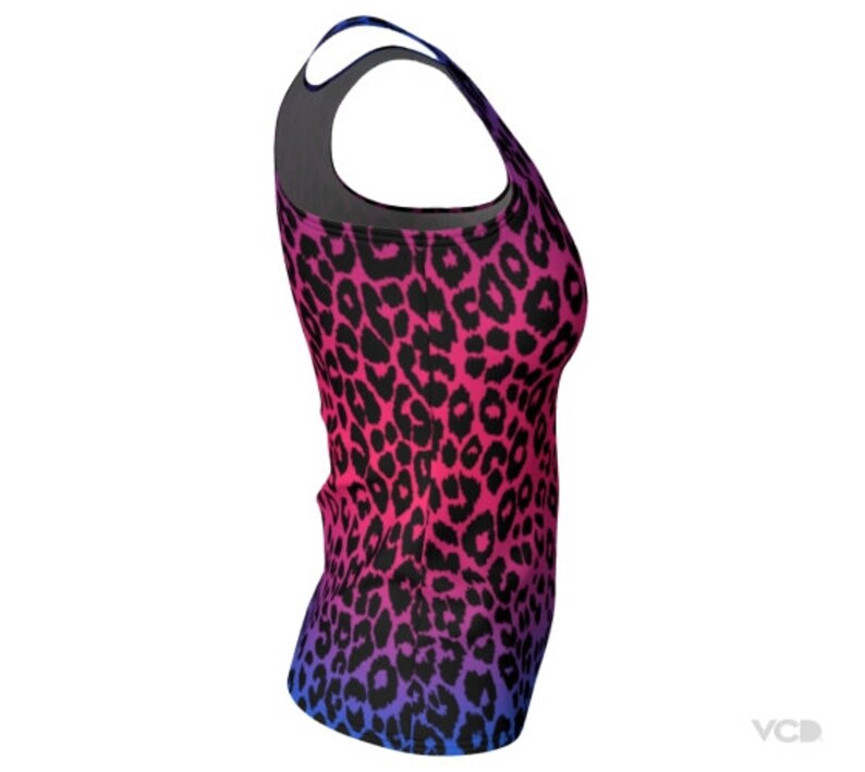 Leopard Print Tank Top: Women's Fitness Yoga Workout Clothing - Etsy
