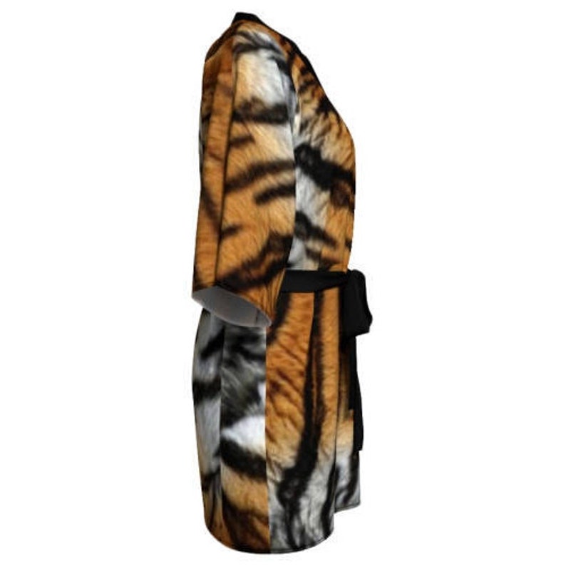 KIMONO ROBE WOMENS Tiger Robe Kimono Robe Womens Animal Print Kimono ...