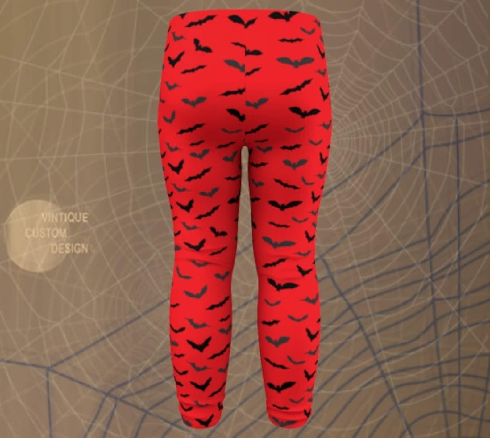 HALLOWEEN BAT LEGGINGS Kids Leggings for Kids Fall Leggings | Etsy