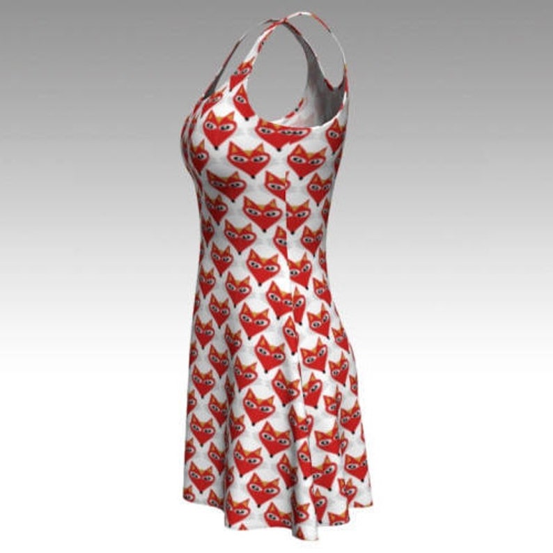 Fox DRESS Flare Dress WOMENS Clothing Sexy Dresses for Women - Etsy