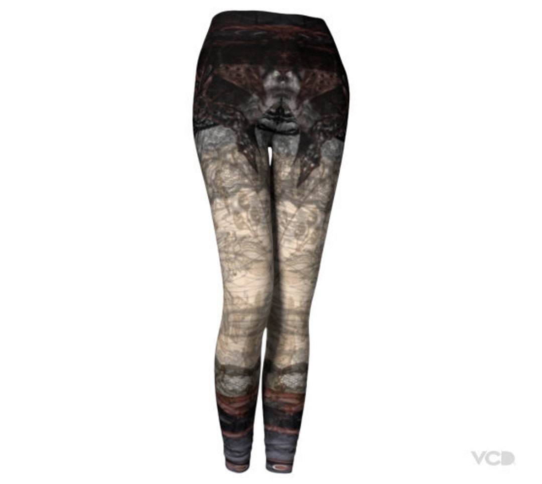Steampunk Leggings Yoga Pants WOMENS Punk Leggings Cyberpunk Clothing ...