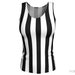 Black and White TANK TOP Referee Tank Top HALLOWEEN Shirt Womens Inmate ...