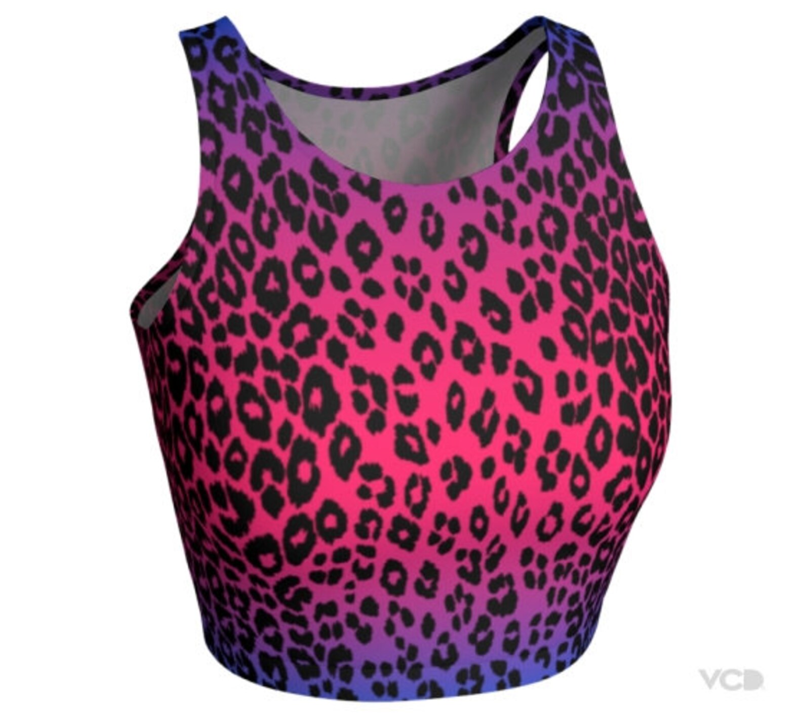 WOMENS CROP TOP Cheetah Print Animal Print Top Work Out - Etsy