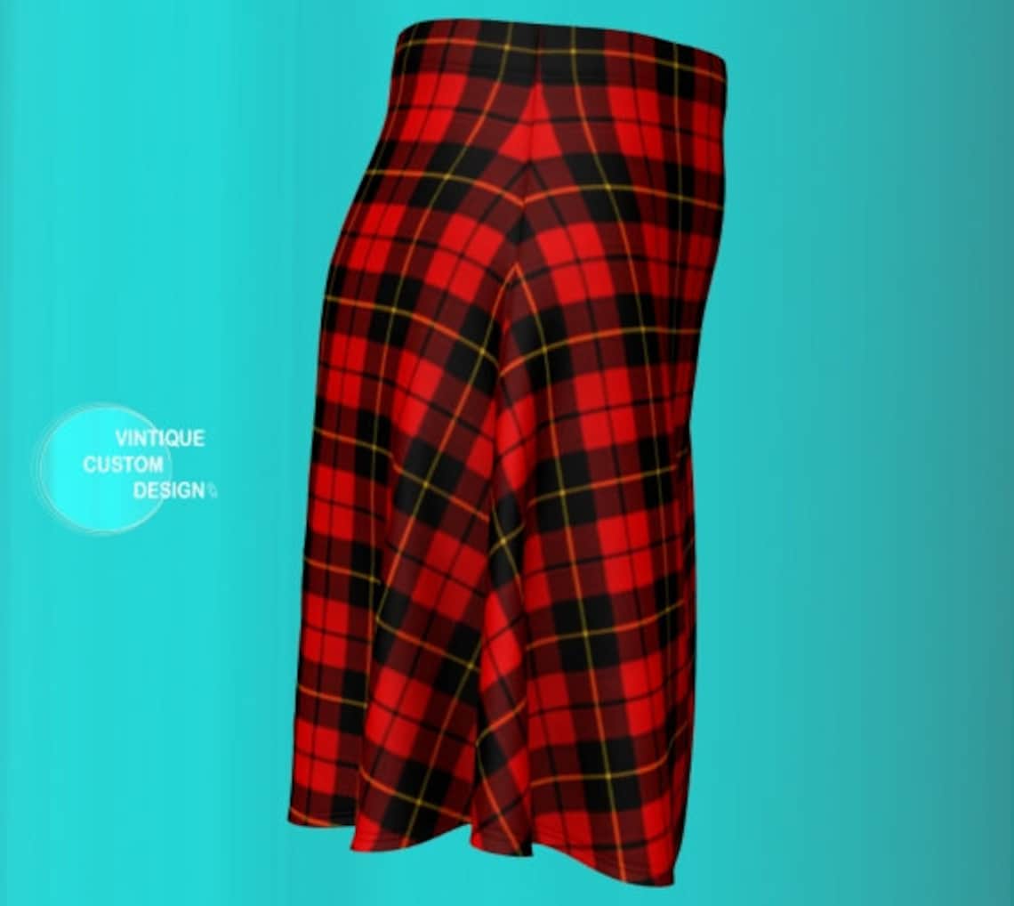 RED Tartan PLAID Mini SKIRT Red Plaid Skirt Red Plaid Mini - Etsy