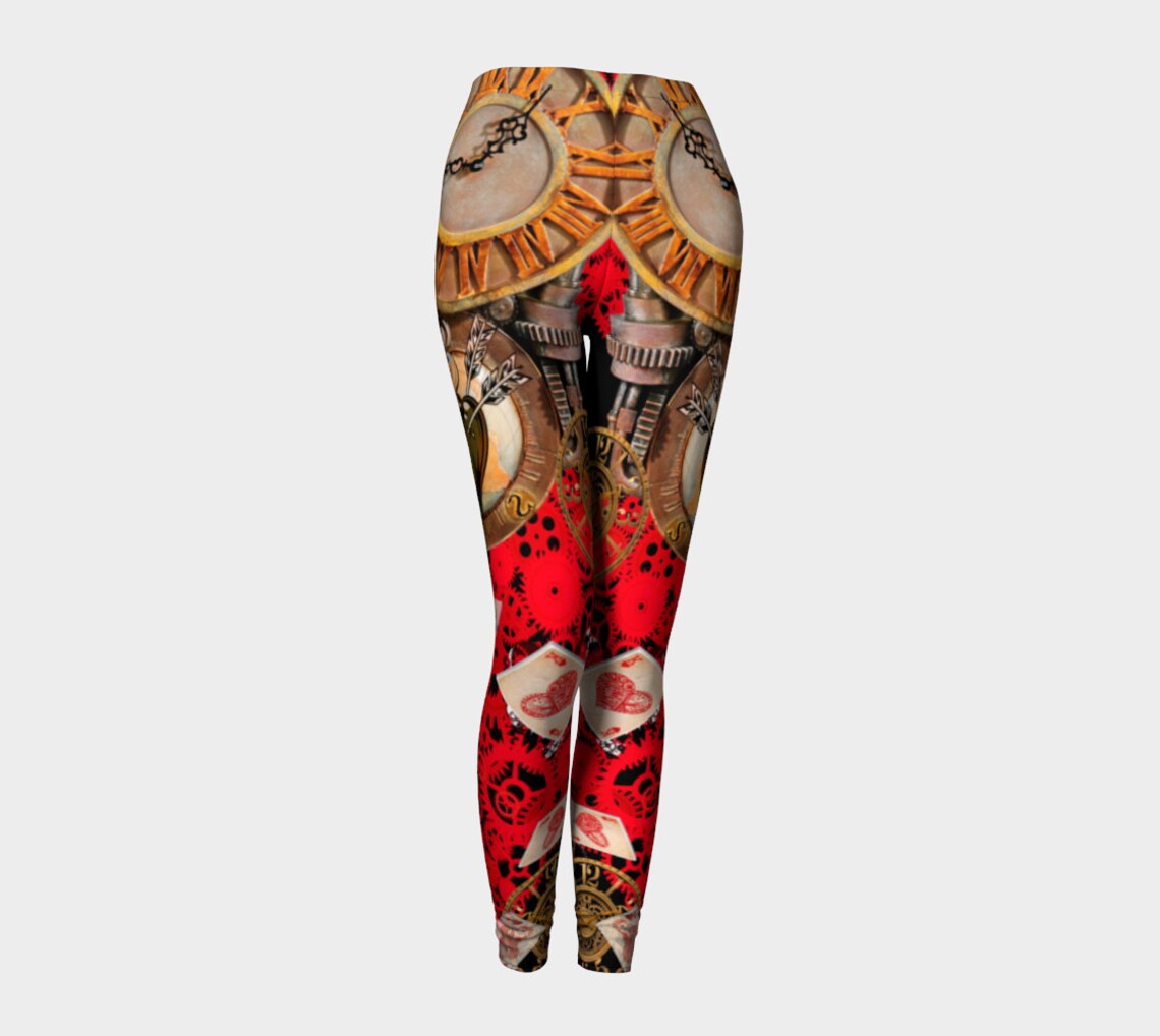 STEAM PUNK Leggings WOMENS Yoga Pants Punk Leggings Futuristic - Etsy