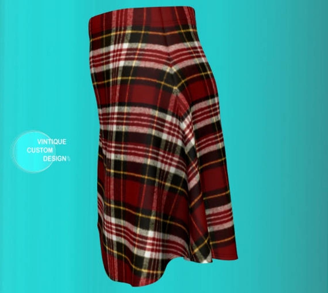Tartan Plaid Skirt For Women Designer Skirt Womens Clothing Etsy