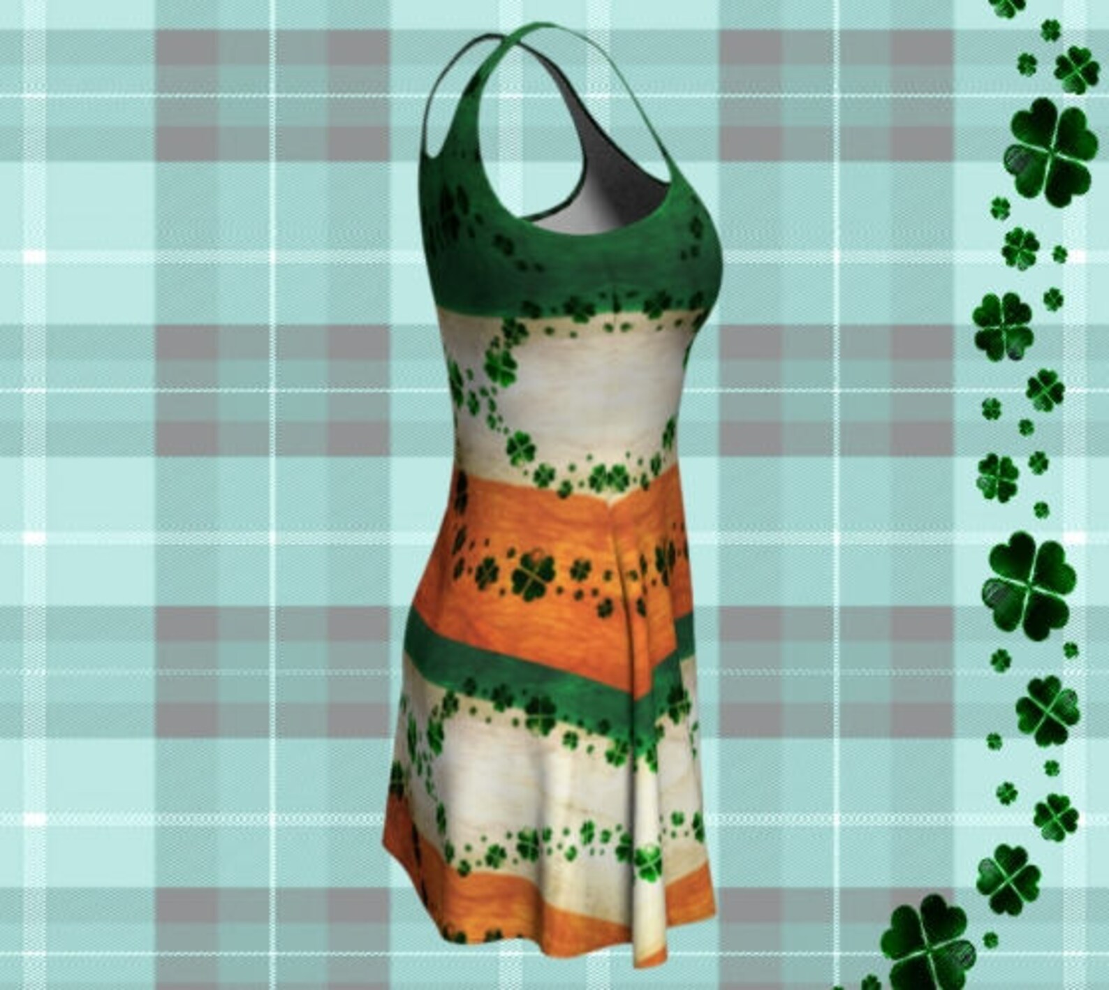 St Patricks Day DRESSES Shamrock IRISH FLAG Dress Womens - Etsy