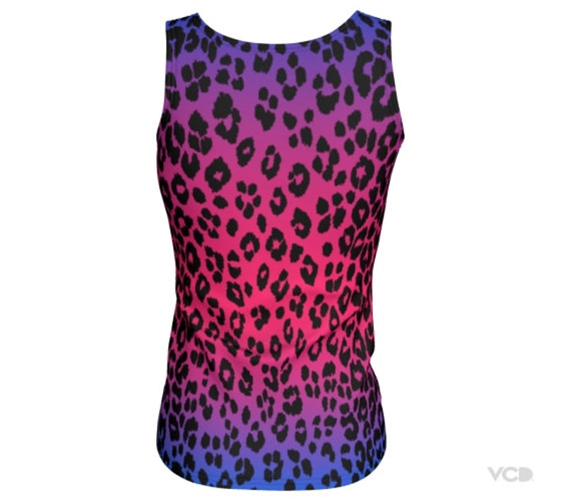 Leopard Print Tank Top: Women's Fitness Yoga Workout Clothing - Etsy