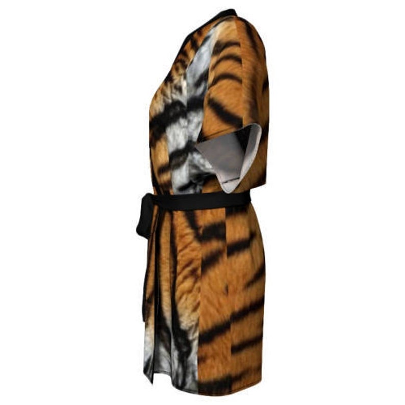 KIMONO ROBE WOMENS Tiger Robe Kimono Robe Womens Animal Print Kimono ...
