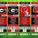 Georgia Bulldogs Ticket Invitation - Etsy